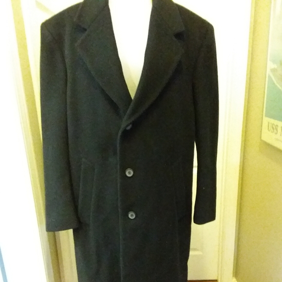 London Fog | Jackets & Coats | London Fog Black Wool Blend Top Coat ...